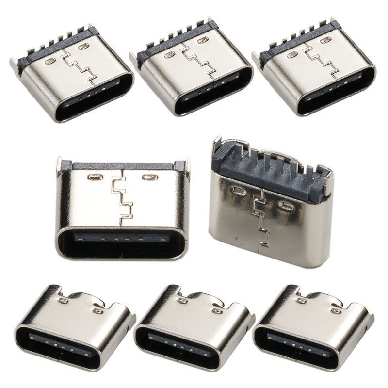 Usb-3.1 Socket Type-C Female Socket 6P Vertical Patch/Pin Terminal ...