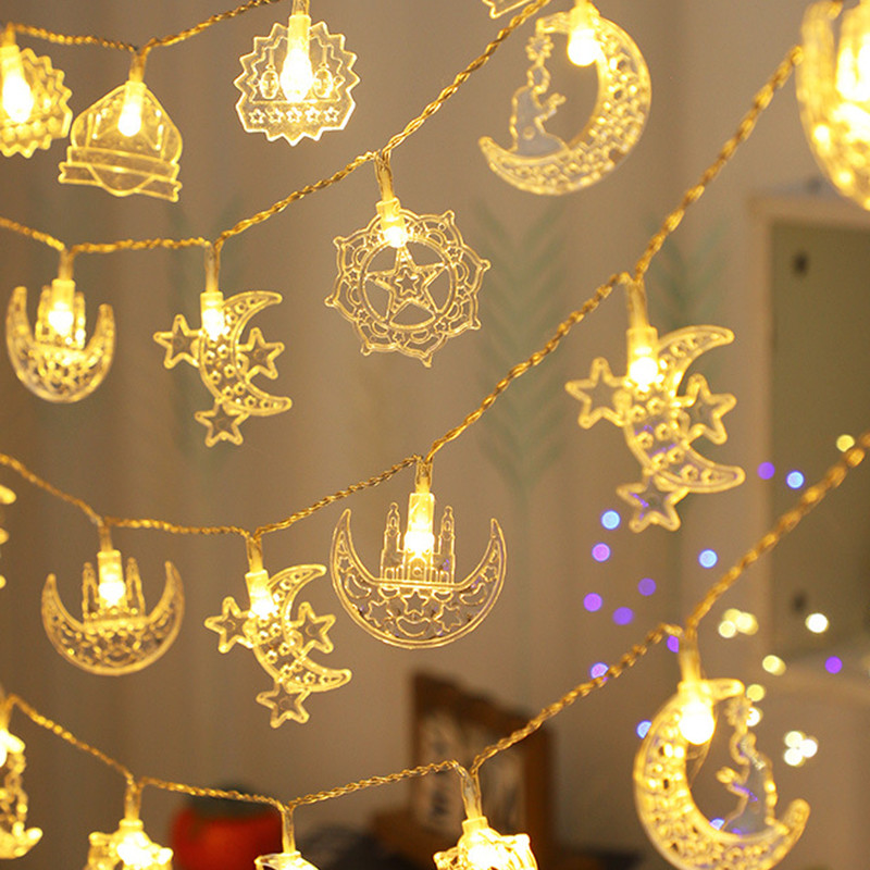 2025 lampu raya Ramadan Decoration Moon String Lamps Hari Raya Light ...
