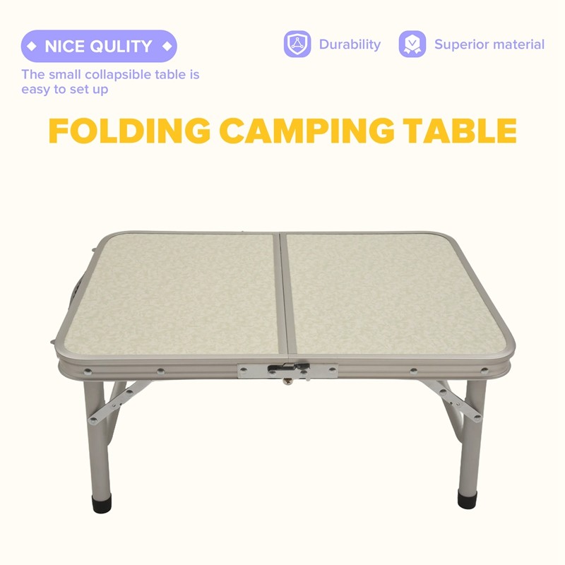 Lightweight Folding Camping Table Portable-Aluminum Foldable Picnic ...