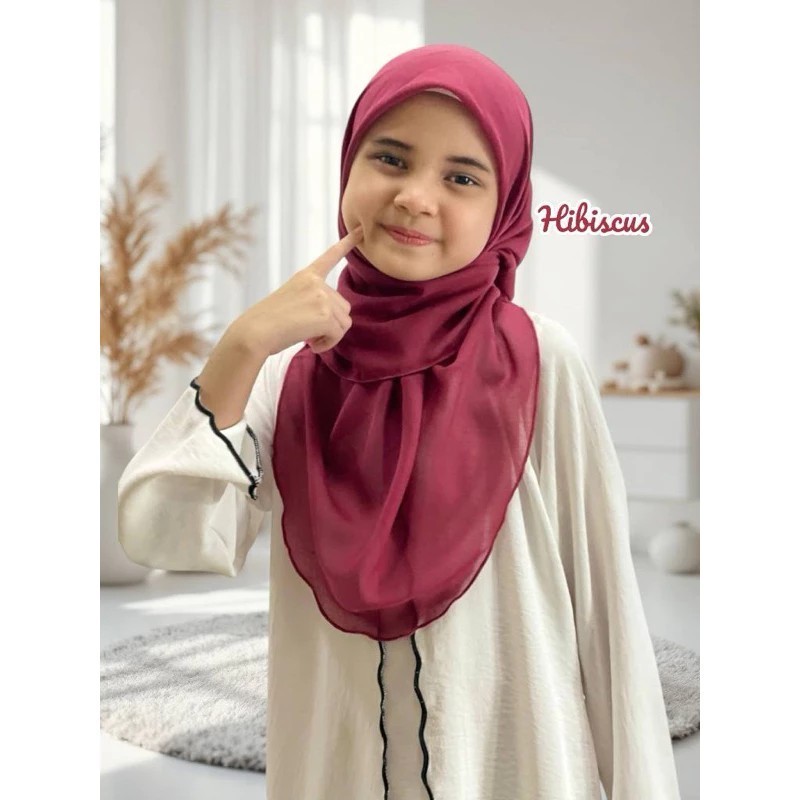 Tudung Bawal Hijab Fabric Cotton Voile Anwning On Point End Curve B38 ...
