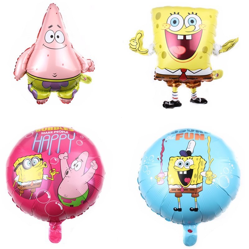 Spongebob SquarePants Balloons Pie Star Aluminum Film Balloons Children ...