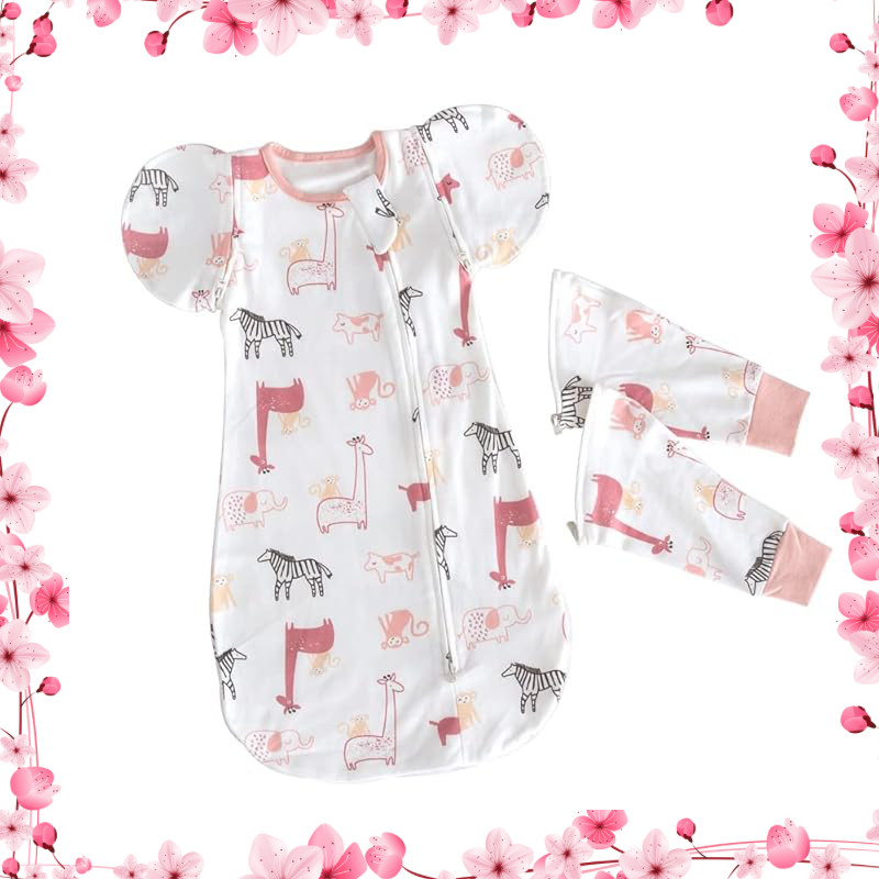 Miracle Swaddle Blanket - 100% Cotton, Adjustable Sleeve Design, Year ...
