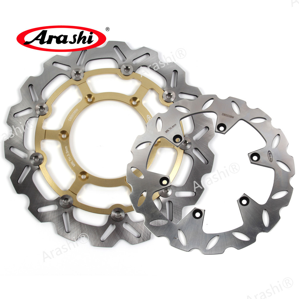 Arashi CNC Full Floating Front Rear Brake Disc Rotors For SUZUKI DRZ SM ...