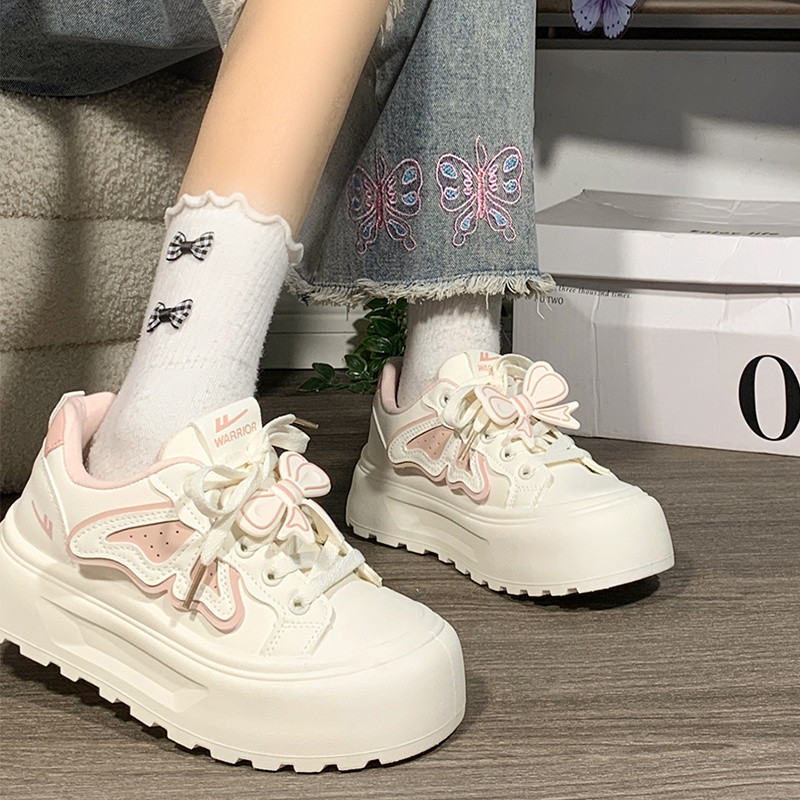 All-match Bow Pull Back Spring Original Design Thick-Soled New Style ...