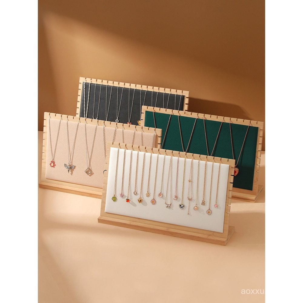 Extra Large Jewelry Display Rack Necklace Hanger Bamboo Wood Jewelry ...