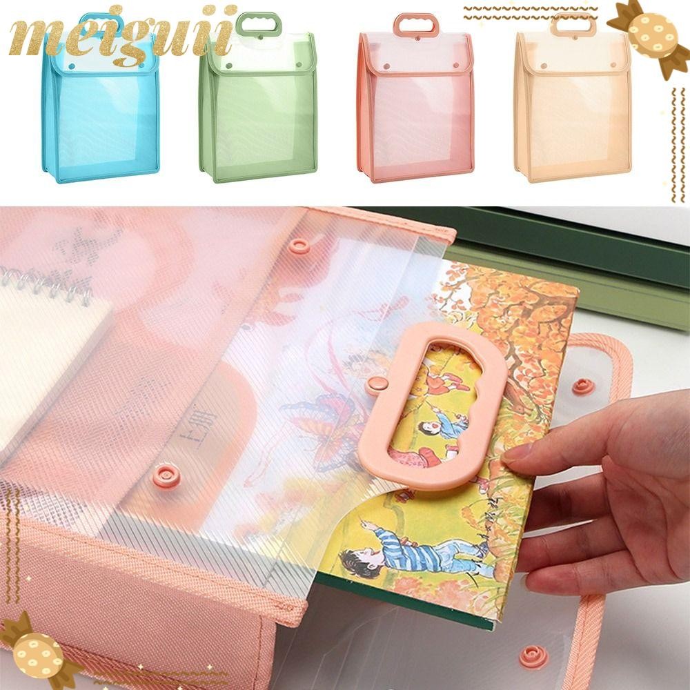 MEIGUII Hand File Folders, Portable Waterproof File Bag, Flip-top A4 ...