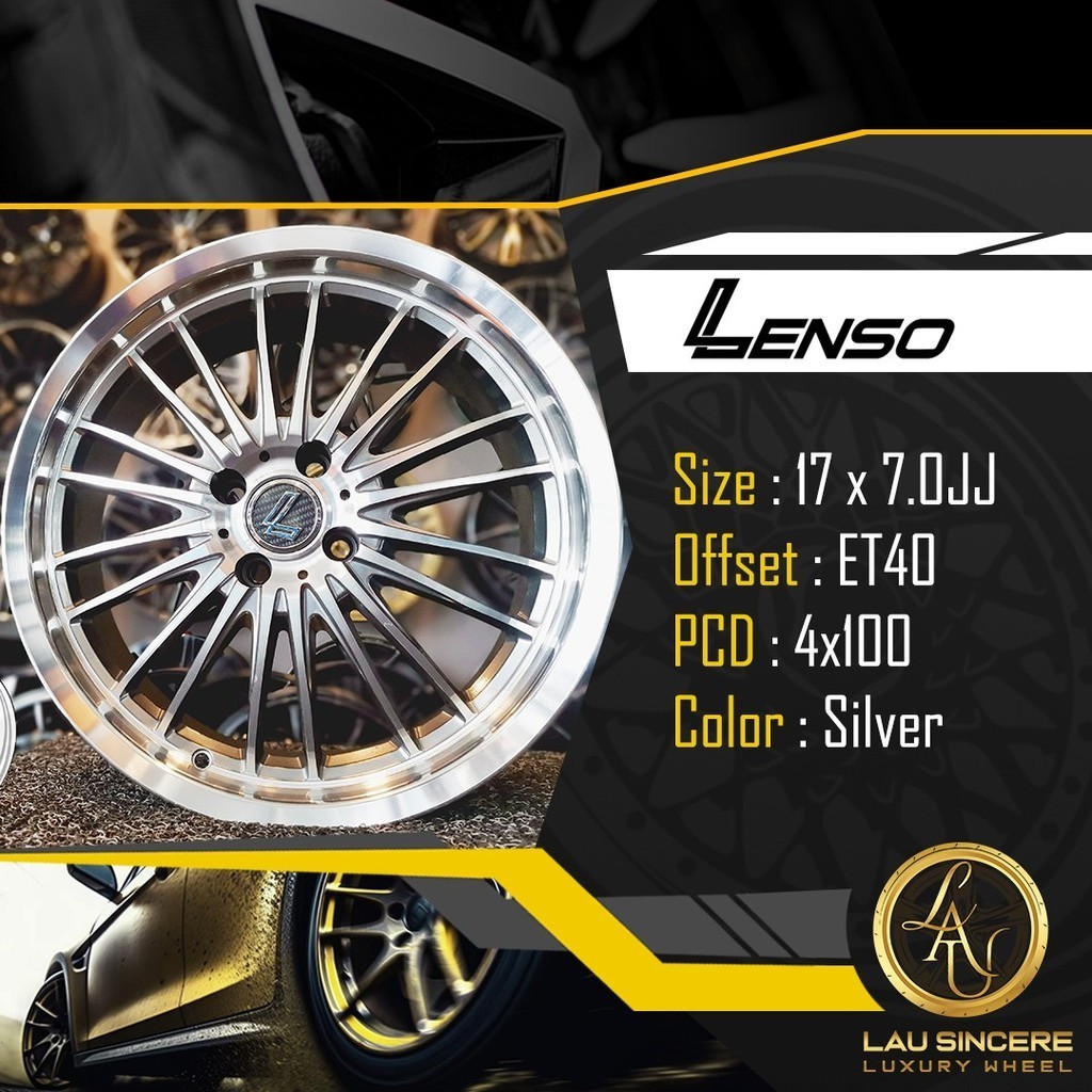 Lenso 17 x 7.0jj 4x100 Silver | Shopee Malaysia
