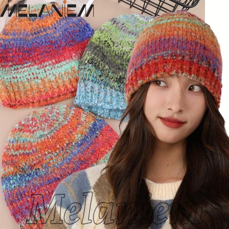 Warm Beanies - Brimless Baggy Melon Cap - Autumn Winter - Y2k - Thicken ...