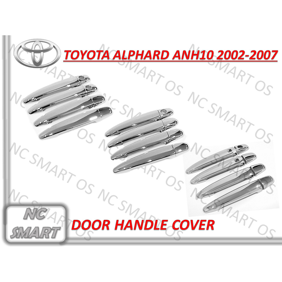 Toyota Alphard ANH10 2002-2007 Chrome Style Door Handle Cover Door ...
