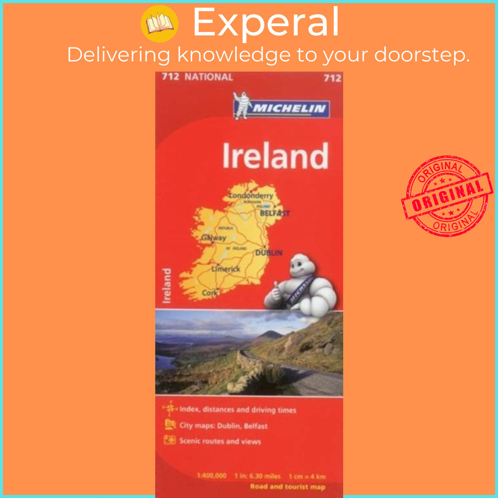 [English - 100% Original] - Ireland - Michelin National Map 712 by ...