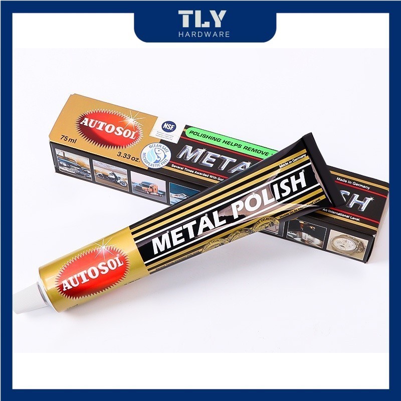 TLY Germany 75ML Autosol Metal Polish/ Plastic Cleaner Rust Remover Car ...