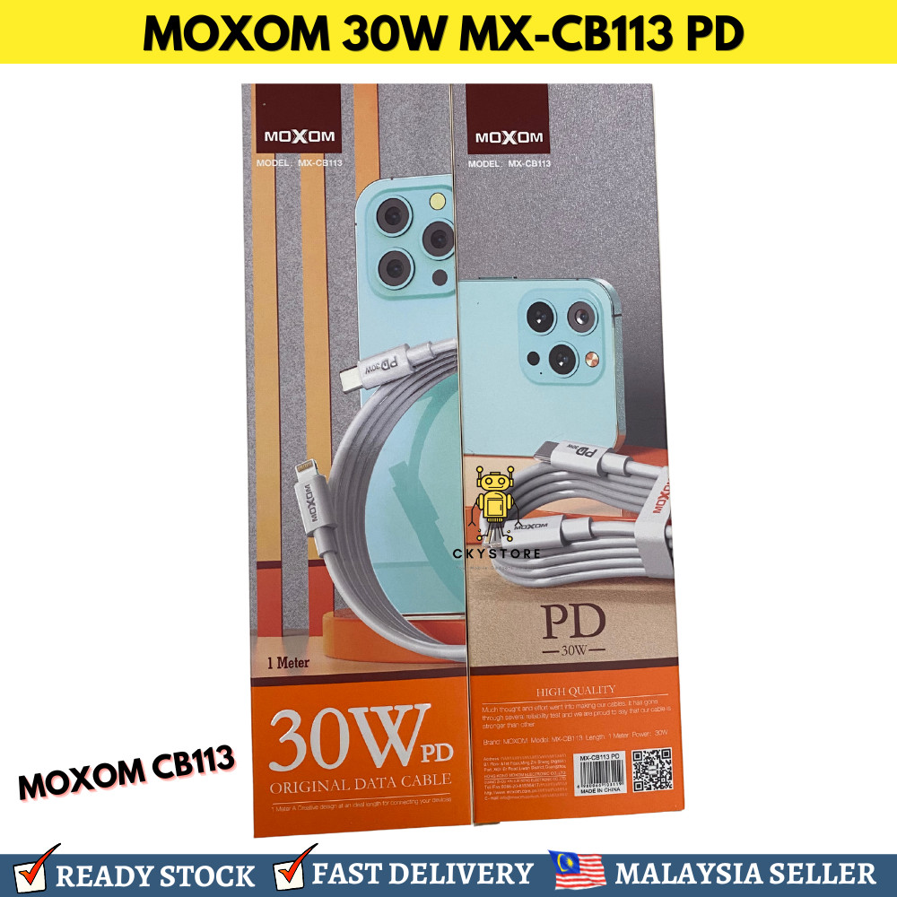 MXM 30W MX-CB113 PD Type C to Light--ning Fast Data Charging USB Cable ...