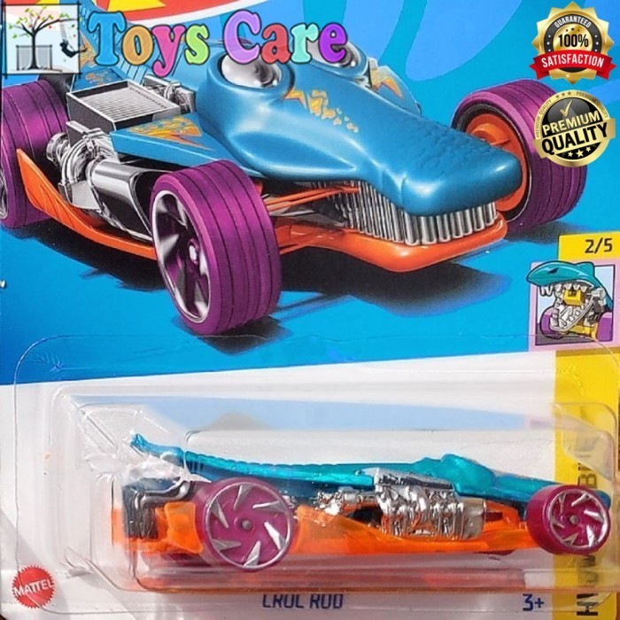 Hotwheels CROC ROD 2024 Blue ORANGE - Miniature CROCODILE CROCODILE ...