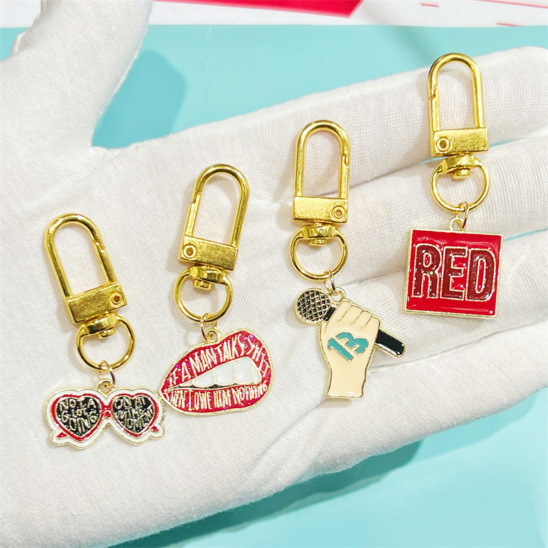 Taylor Swift Keychain RED Music Album Backpack Pendant Fan Gift ...