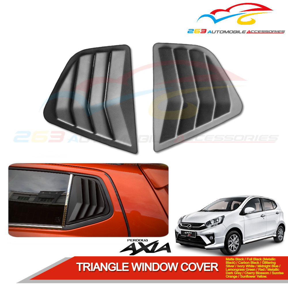 PERODUA AXIA REAR SIDE DOOR TRIANGLE WINDOW COVER '2 PC/SET' | Shopee ...