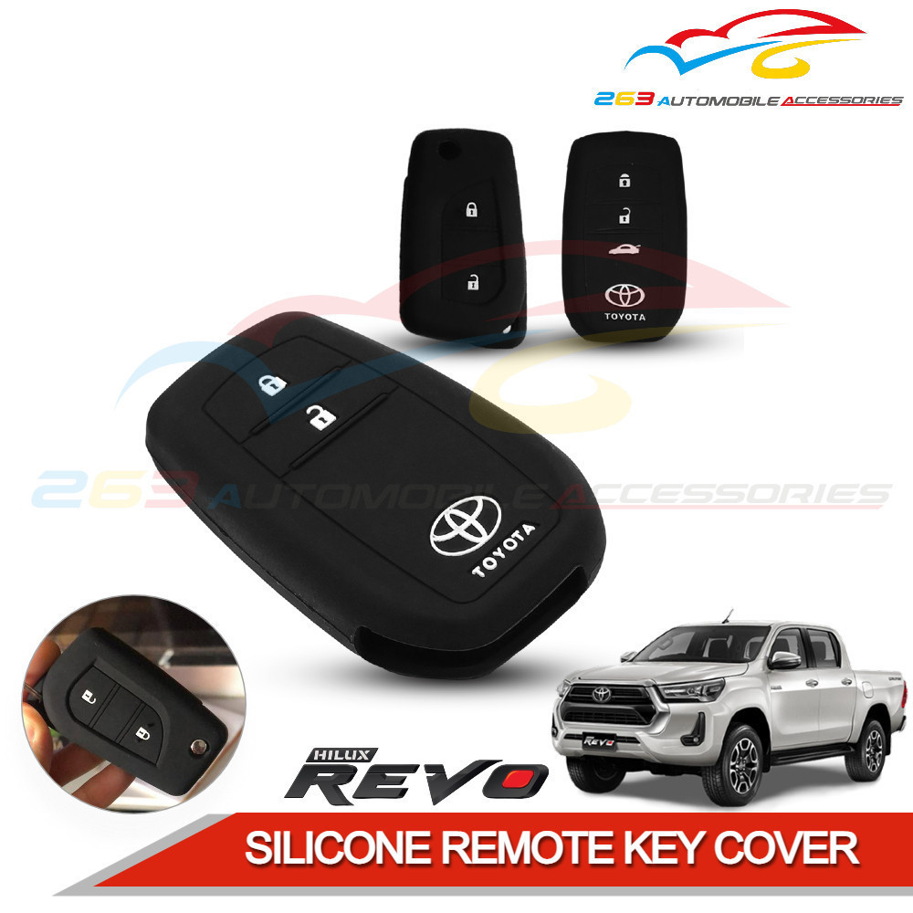 TOYOTA HILUX REVO SINGLE CAB DOUBLE CAB SILICONE KEY COVER KEY CASE ...
