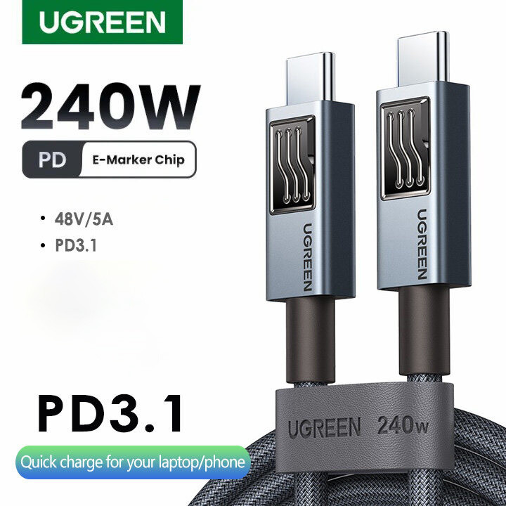 UGREEN 240W Cable PD3.1 48V 5A Type C to Type C Fast Charging Cord 20W ...