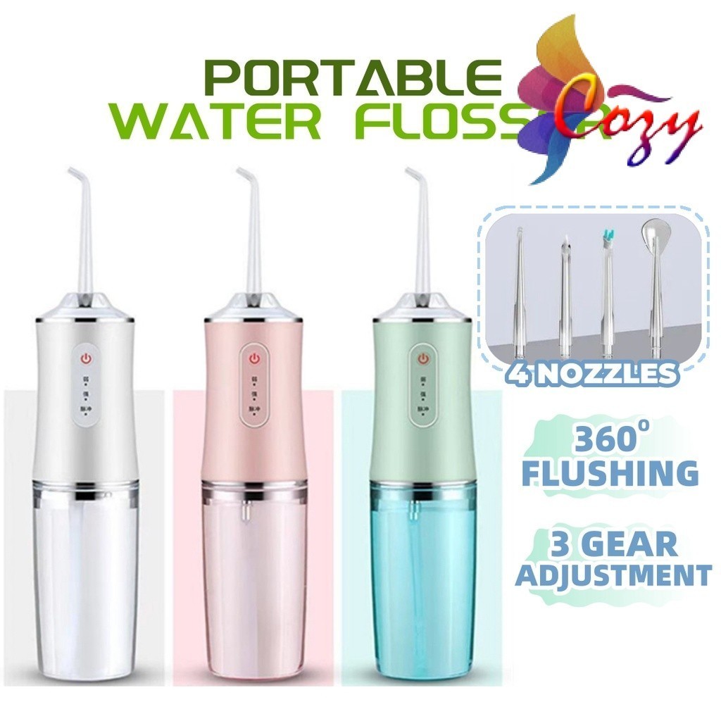 Portable Water Flosser Powerful Dental Floss Teeth Water Jet Nozzle ...