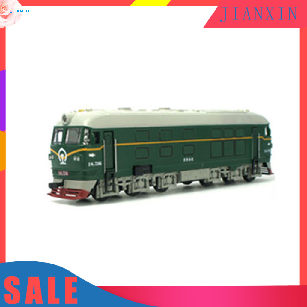 Retro Diecast Dongfeng Locomotive Train Pull Back Model with LED Sound ...