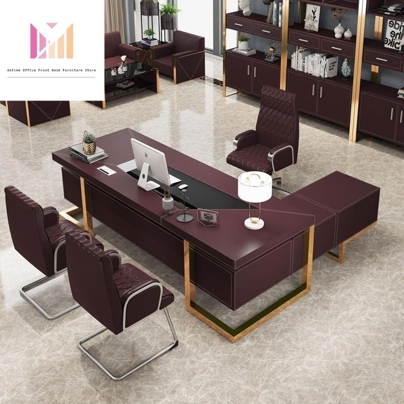 Boss's desk, open office furniture, boss's desk and chairs ...