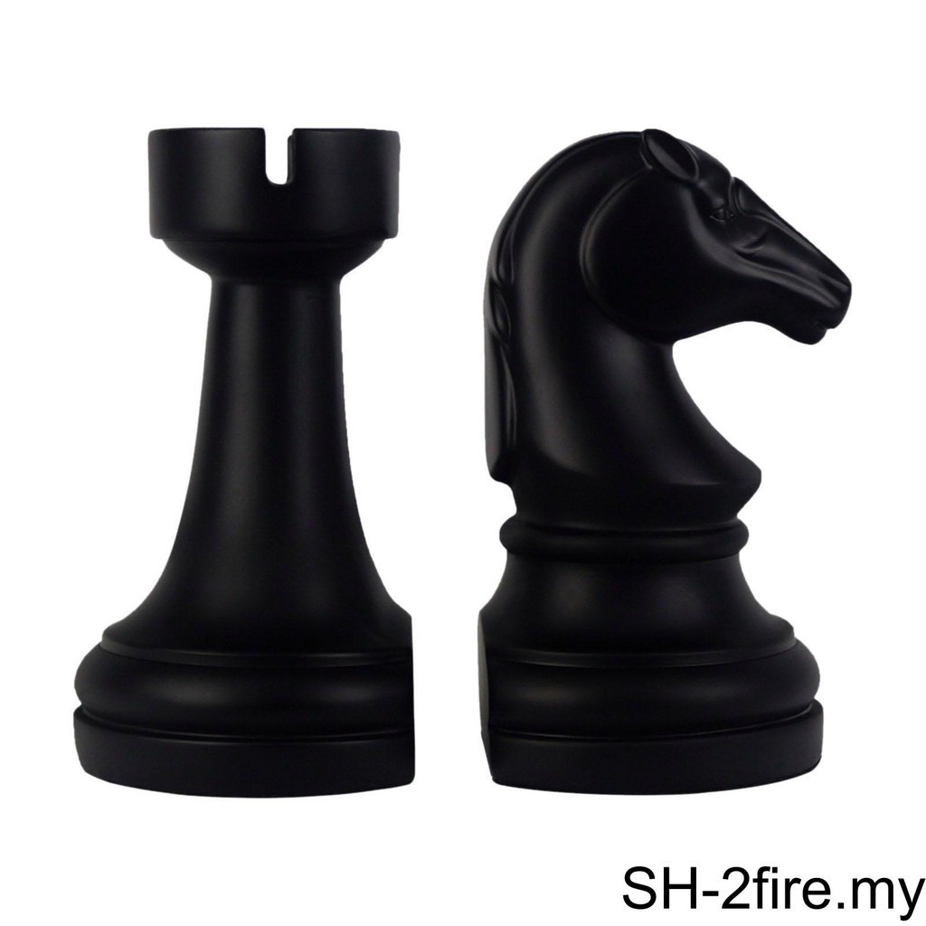 2fire> Chess Bookends Stylish Book Ends for Home Office Decor Style A ...