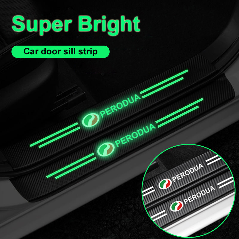 Car Threshold Sticker Luminous and Waterproof Car Threshold Protector ...