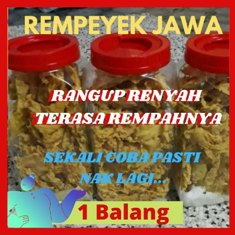 Rempeyek Jawa Rangup Dan Lebih Terasa Rempahnya | Shopee Malaysia