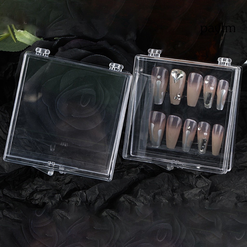 Storage Box Transparent Capacity Round Edge Wide Store Nails PS ...