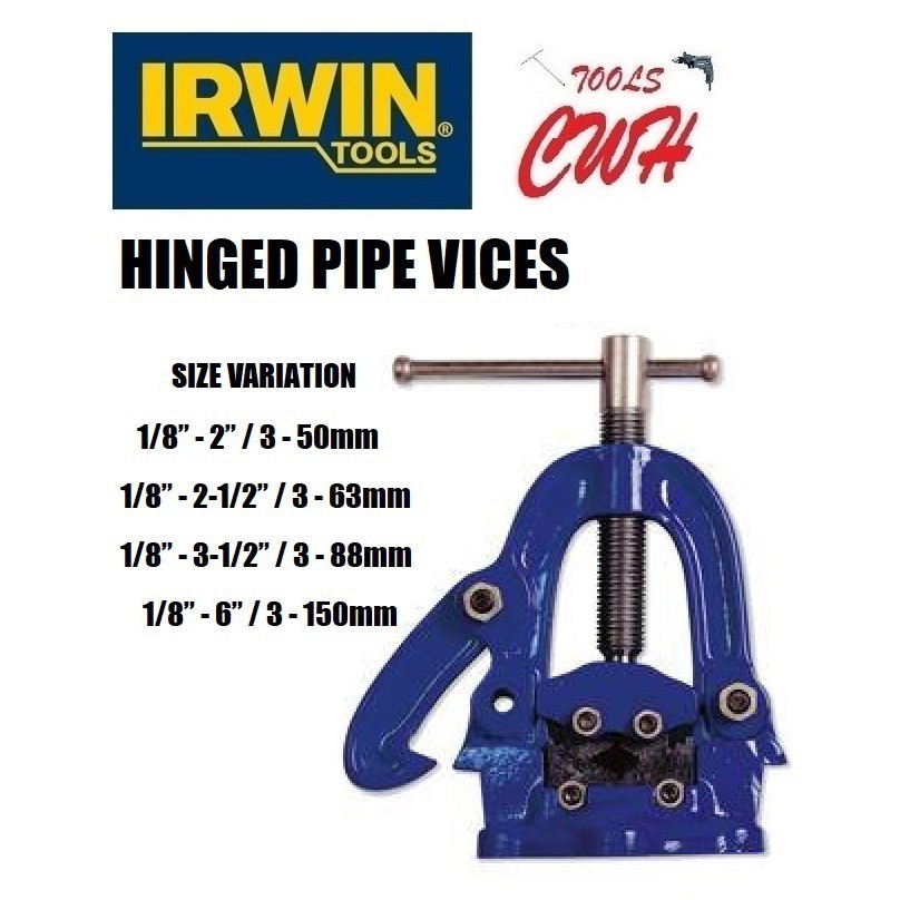 IRWIN RECORD / ECLIPSE HINGED PIPE VICES VICE VISE VISES CENGKAM ...