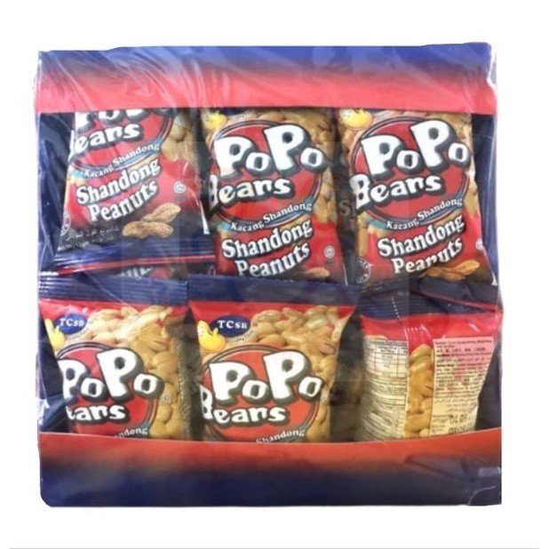 TCSB Popo Beans Shandong Peanuts / Kacang Shandong 山东豆 12g x 36 Packets ...