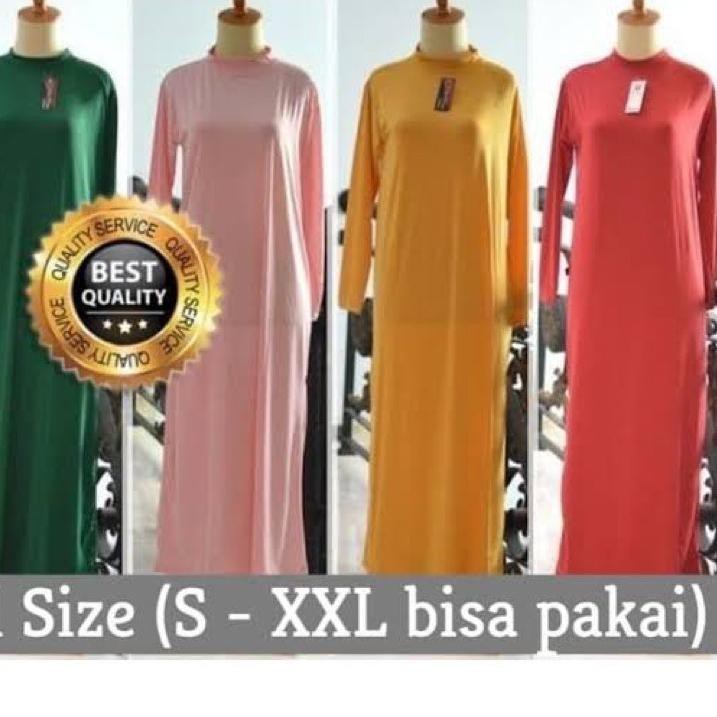 Inner Jubah | Inner Gamis | Inner Kaftan | Baju Labuh Muslimah (Spandex ...