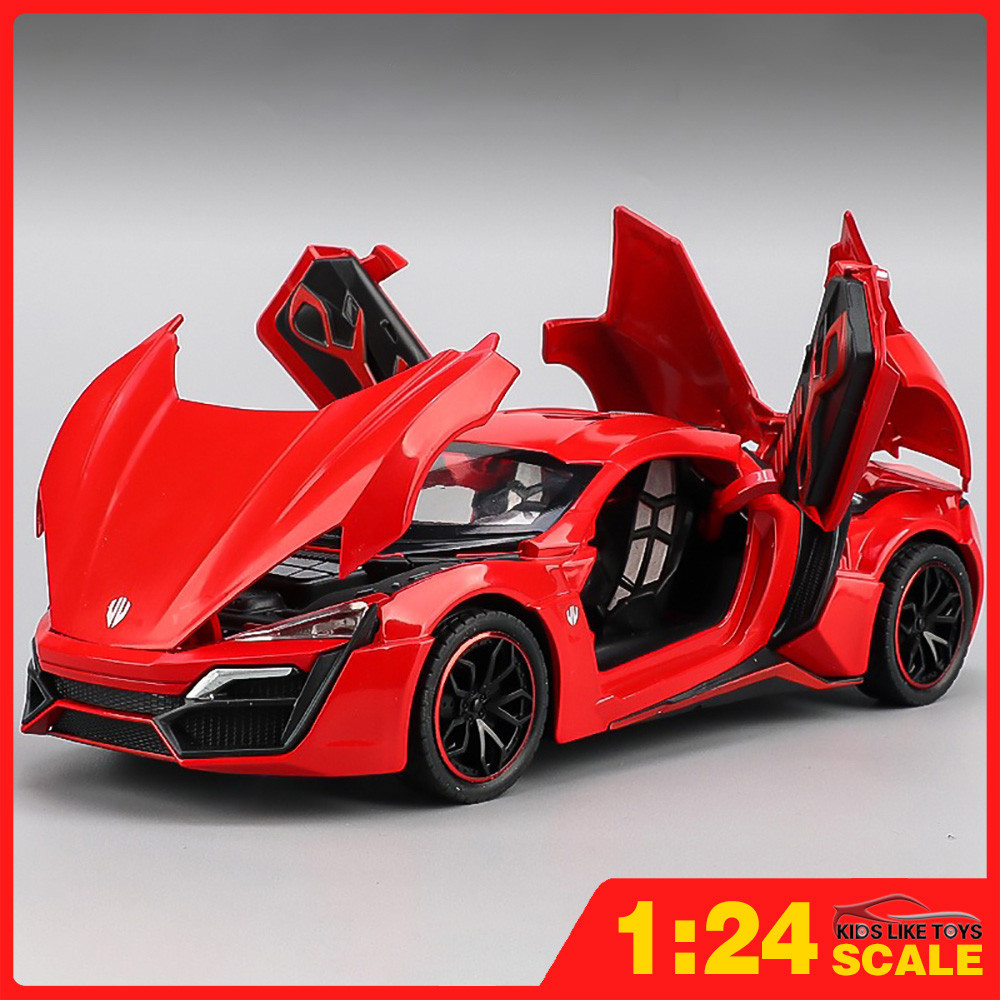 KLT 1:24 Lykan Hypersport Metal Alloy Toys Car Model Diecast Vehicle ...