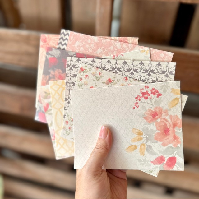 My Mind's Eye In Bloom Card Box / Note Card Set (50 Prefolded and ...