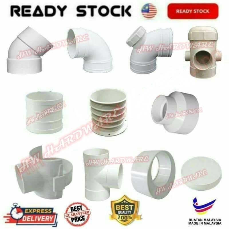 3"/ 4"inch ( White ) PVC FITTING UPVC FITTING | Shopee Malaysia