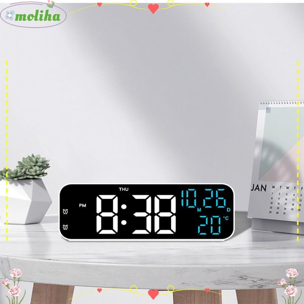 MOLIHA Digital LED Clocks, Backlight Multi-functional Electronic Clock ...