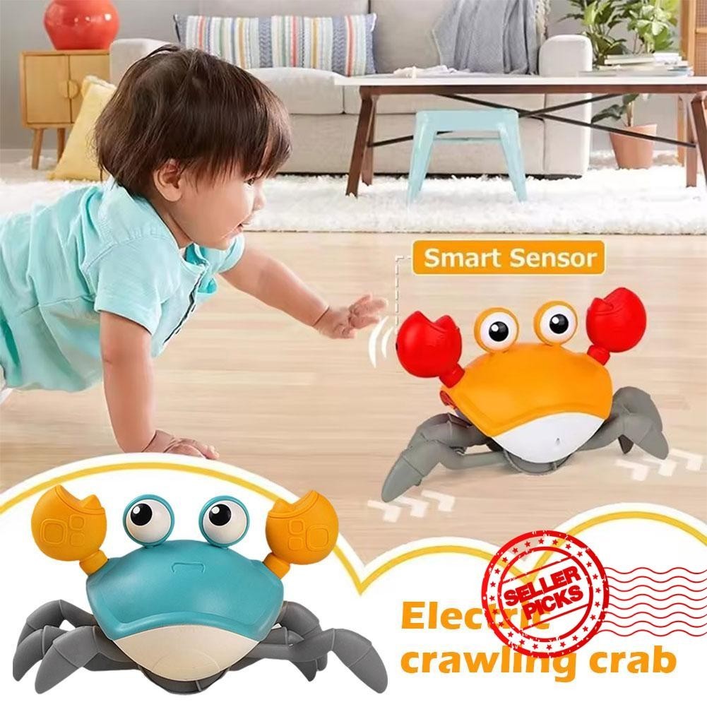 Crab Walking Toy Rechargeable Escaping Fast Motion Walking Musical ...