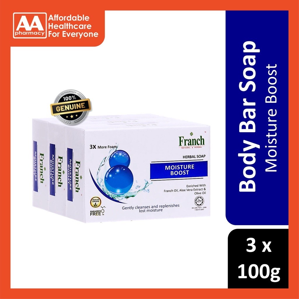Franch Moisture Boost Herbal Soap (3X100g) | Shopee Malaysia