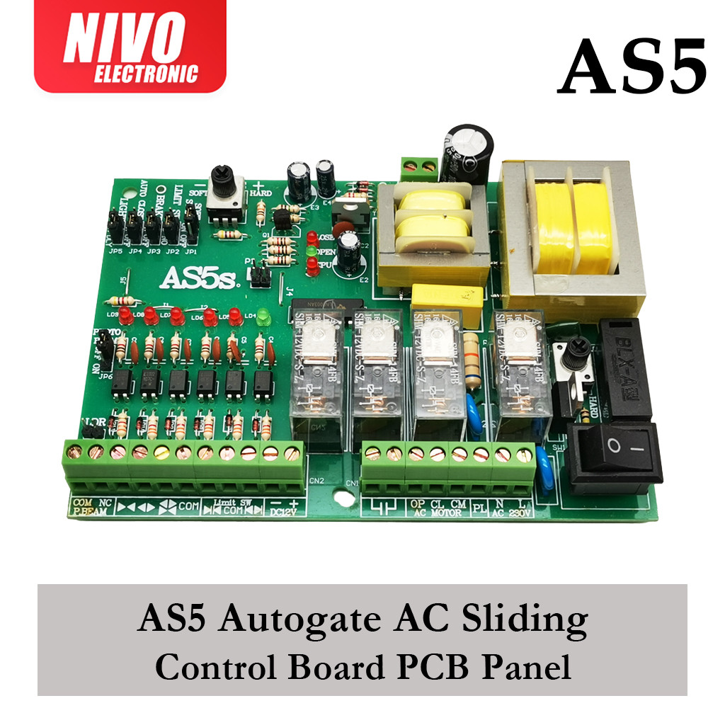 AS5 Autogate AC Sliding Control Board PCB Panel (Compatible to F5 Board ...