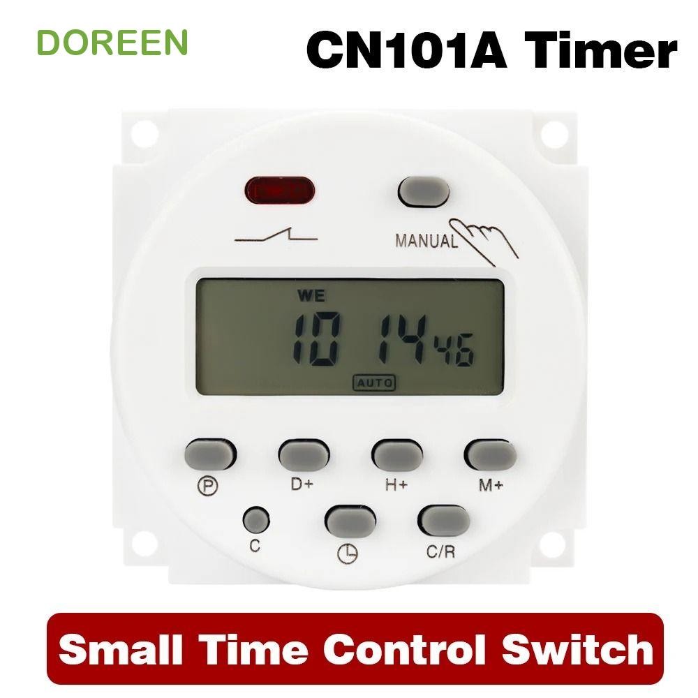 DOREEN CN101A Timer Switch, 12V24V220V Precise Timekeeping LCD Digital Programmable Timer, Built ...