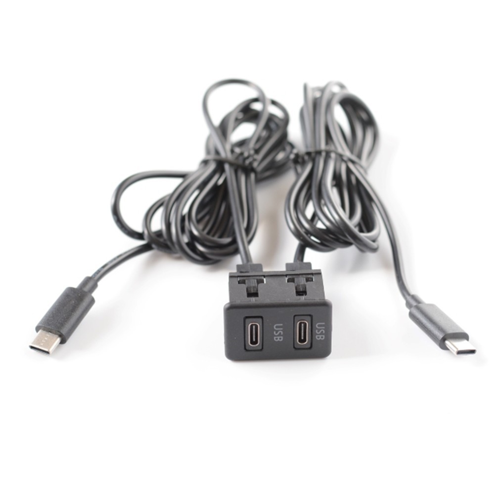 DASH Mounting Solution Car Dual TYPEC Port Adapter with Extended Reach ...