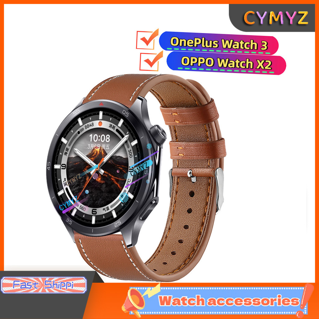 OnePlus Watch 3 strap Leather strap OPPO Watch X2 strap watch band ...