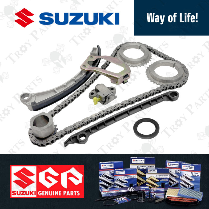 (9pc) Original Suzuki Timing Chain Kit Set 12761-73G01 Naza Sutera NX01 ...