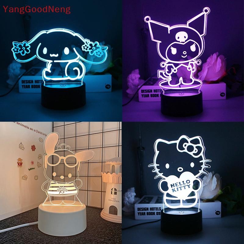 (YGN) Color LED SanrioLighting Table Lamp Cartoon Kuromi Pochacco ...