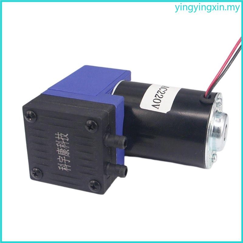 YIN 12V Oil Vacuum Pump Miniature Brush Piston Pressure Pump Low Noise ...
