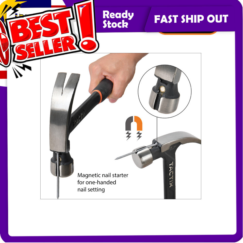 Tukul Paku, Penukul TACTIX Max-Impact Claw Hammer (450g) | Shopee Malaysia