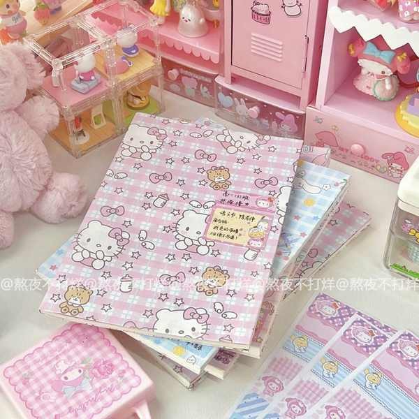pembalut buku teks sampul buku Book Cover Sticker Self-Adhesive Sanrio ...