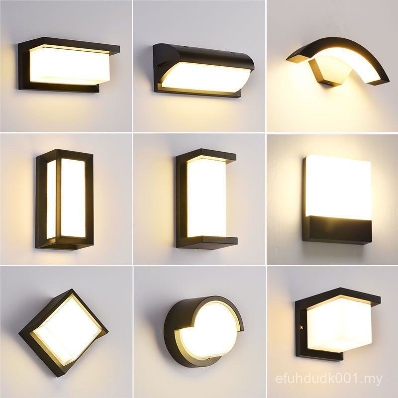 Shopee Official [3416 People Collection] Outdoor Waterproof Wall Lamp ...