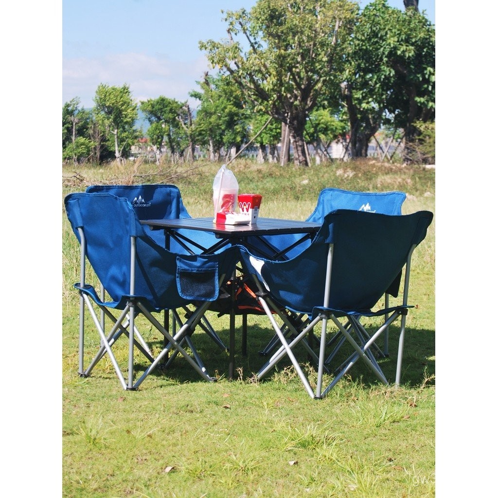 Youtu Outdoor Portable Folding Table Chair Moon Chair Self-Driving ...