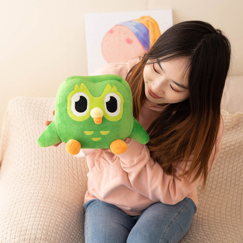 Eas Green Duolingo Owl Plush Toy Duo Plushie Of Duo The Owl Cartoon ...