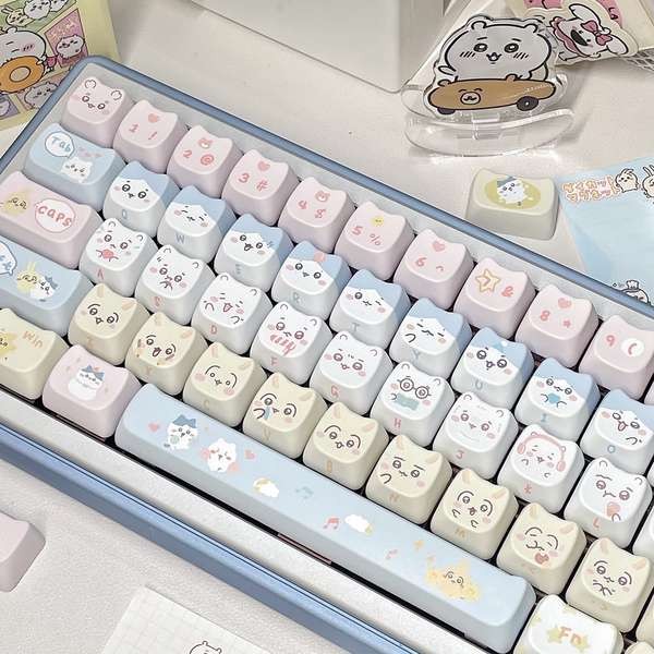 keycap Maorbeng/maorbeng MAO Height chikawa Kawaii Mechanical Keyboard ...